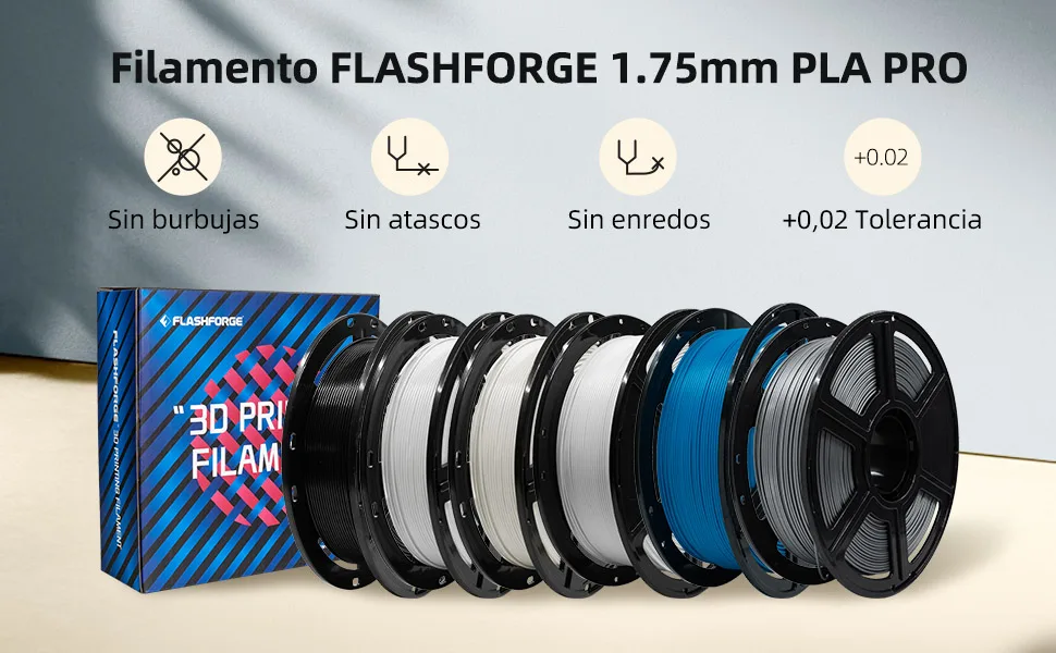 Flashforge PLA Pro 1.75mm - Calidad óptima para impresión 3D